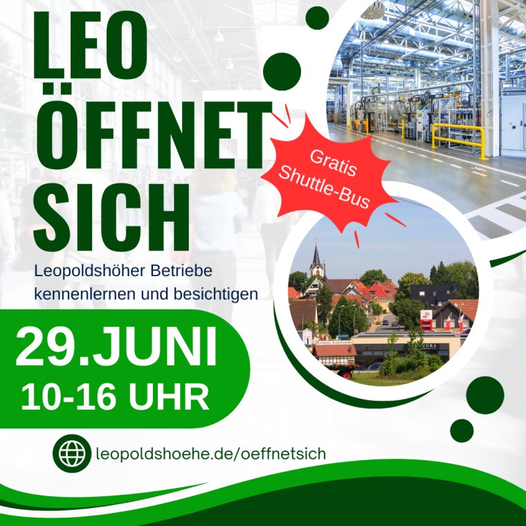 Leo öffnet sich | Gemeindeverwaltung Leopoldshöhe